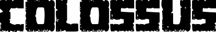 Colossus Expanded font