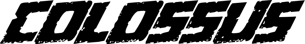 Colossus Rotated Rotatalic font