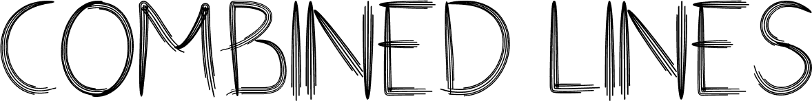 Combined Lines font