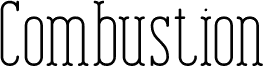 Combustion Wide BRK font | Fonts2u.com