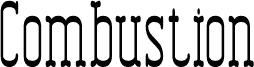 Combustion Plain BRK font