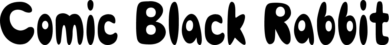 Comic Black Rabbit font