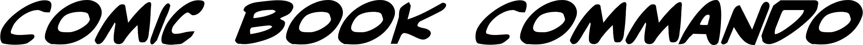 Comic Book Commando Bold Italic font | Fonts2u.com