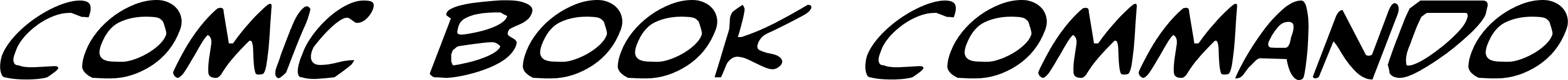 Comic Book Commando Italic font | Fonts2u.com