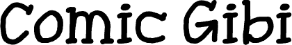 Comic Gibi Bold font | Fonts2u.com