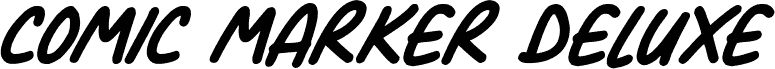 Comic Marker Deluxe font