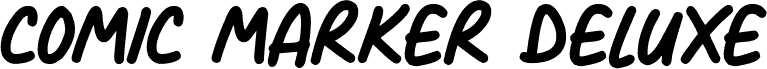 Comic Marker Deluxe Italic font