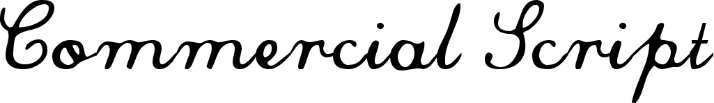 Commercial Script font