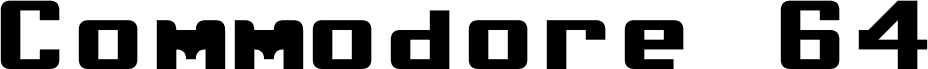 Commodore 64 Angled font | Fonts2u.com