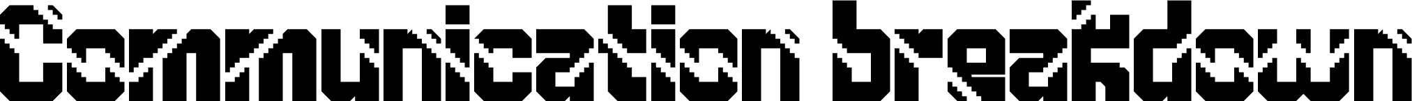 Communication breakdown Regular font | Fonts2u.com