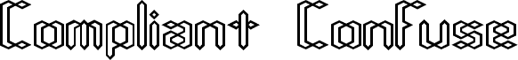 Compliant Confuse 3o -BRK- font | Fonts2u.com