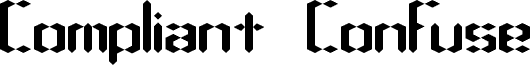 Compliant Confuse 1o BRK font | Fonts2u.com