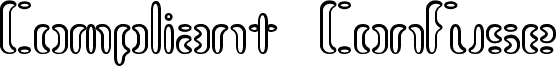 Compliant Confuse 1o BRK font | Fonts2u.com