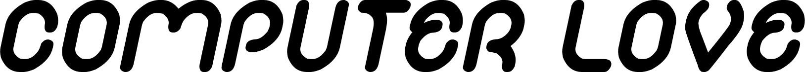 COMPUTER LOVE Italic font | Fonts2u.com