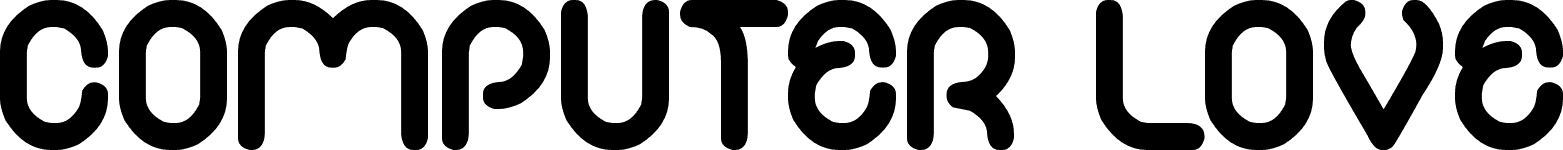 COMPUTER LOVE font