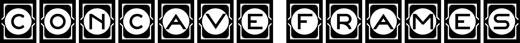 Concave Frames Regular font | Fonts2u.com