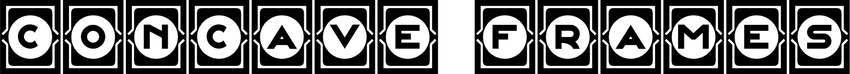 Concave Frames Retro Regular fuente