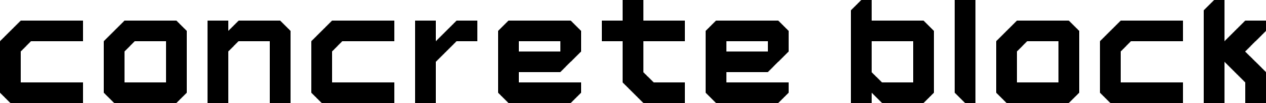 concrete block Regular font | Fonts2u.com