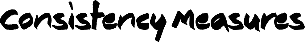 Consistency Measures font