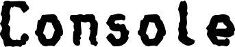 Console font