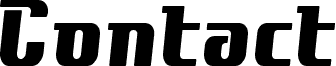 Contact Bold font