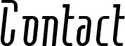 Contact Bold font