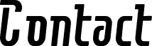 Contact Bold font