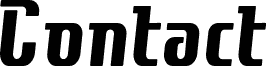 Contact Bold font
