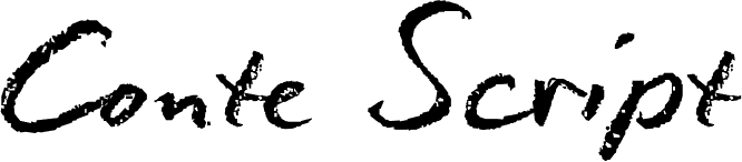Conté Script reduced font | Fonts2u.com