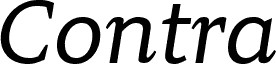 Contra Regular font | Fonts2u.com