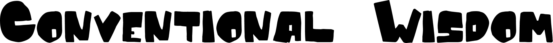 Conventional Wisdom font | Fonts2u.com