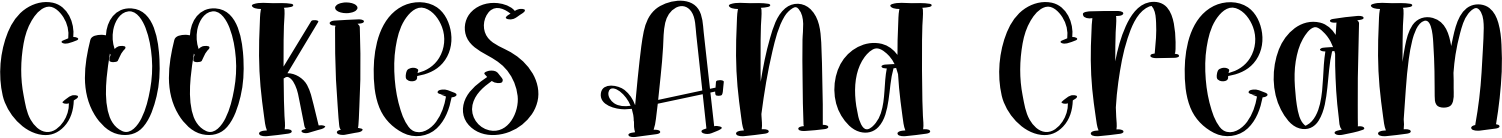 Cookies And Cream font | Fonts2u.com