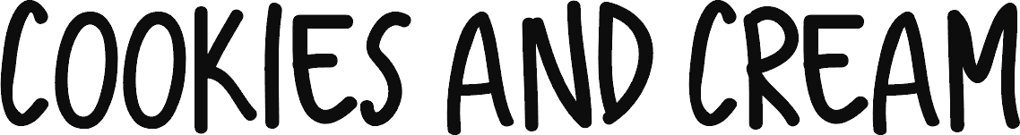 Cookiesandcream font