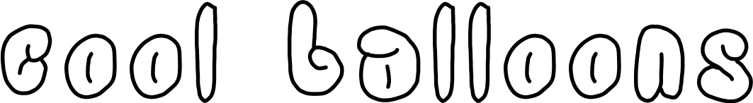 cool balloons font | Fonts2u.com