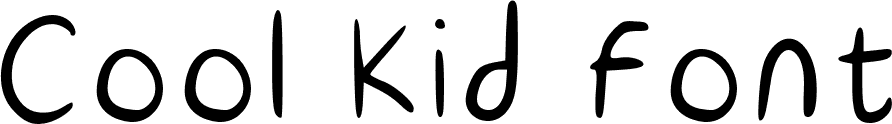 Cool Kid Font Regular font | Fonts2u.com