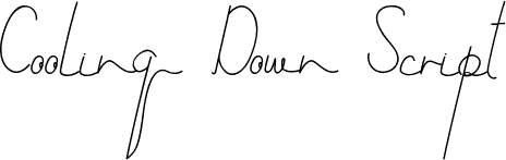 Cooling Down Demo Script font | Fonts2u.com