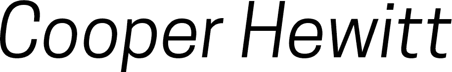 CooperHewitt-BookItalic font