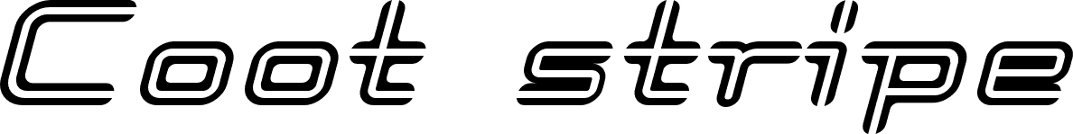 Coot_stripe Italic font | Fonts2u.com