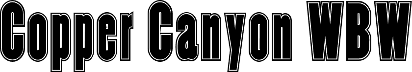 Copper Canyon Inline WBW czcionka | Fonts2u.com