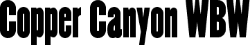 Copper Canyon Inline WBW czcionka | Fonts2u.com