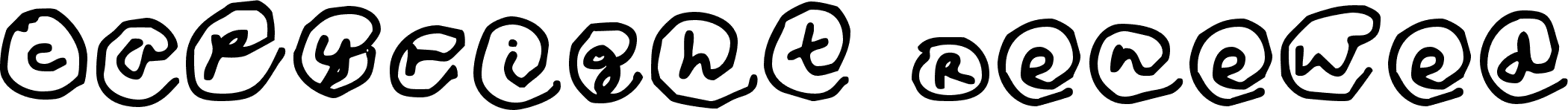 Copyright Renewed font | Fonts2u.com