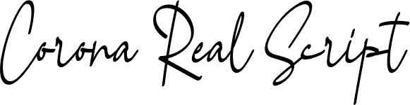Corona Real Demo Script font