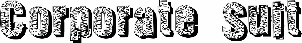 Corporate Suit Shadow font | Fonts2u.com