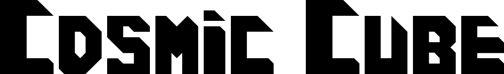 Cosmic Cube Regular font | Fonts2u.com