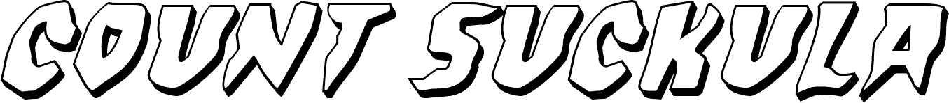 Count Suckula 3D Italic font | Fonts2u.com