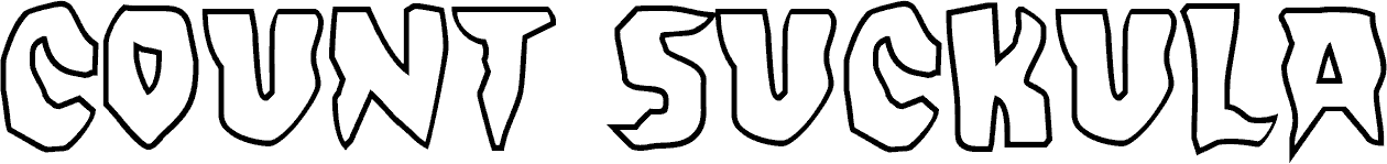 Count Suckula Outline font | Fonts2u.com