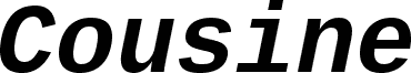 Cousine Bold font