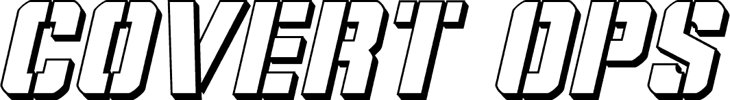 Covert Ops 3D Italic fonte | Fonts2u.com