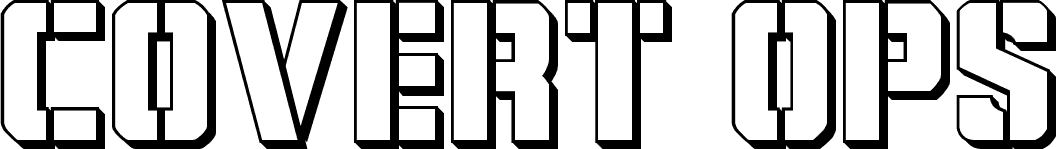 Covert Ops 3D Regular font | Fonts2u.com