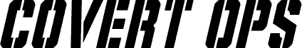 Covert Ops 3D Regular font | Fonts2u.com